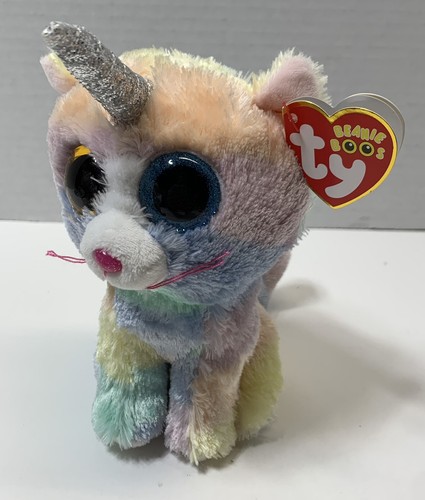 TY Beanie Boos 6" HEATHER Cat Unicorn UniCat Plush Stuffed Animal Toy ...