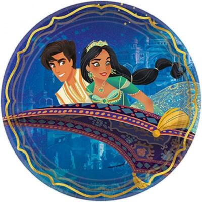 Aladdin Party Supplies Dinner Plates Round 22.9cm Jasmine & Aladdin | eBay