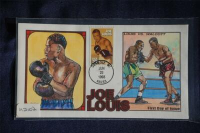 Joe Louis Boxer 29c Stamp FDC Handpainted Collins#U2102 Sc#2766 ...