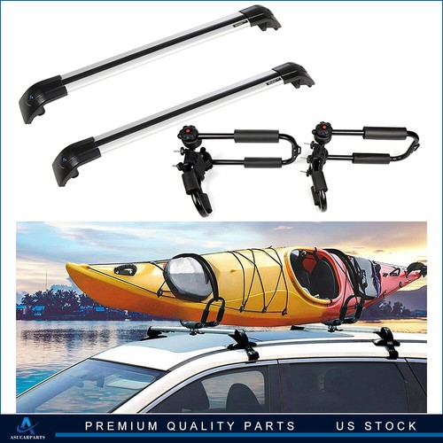 For 2018 2019 VW Volkswagen Atlas Roof Rack CrossBar + roof kayak Cargo ...