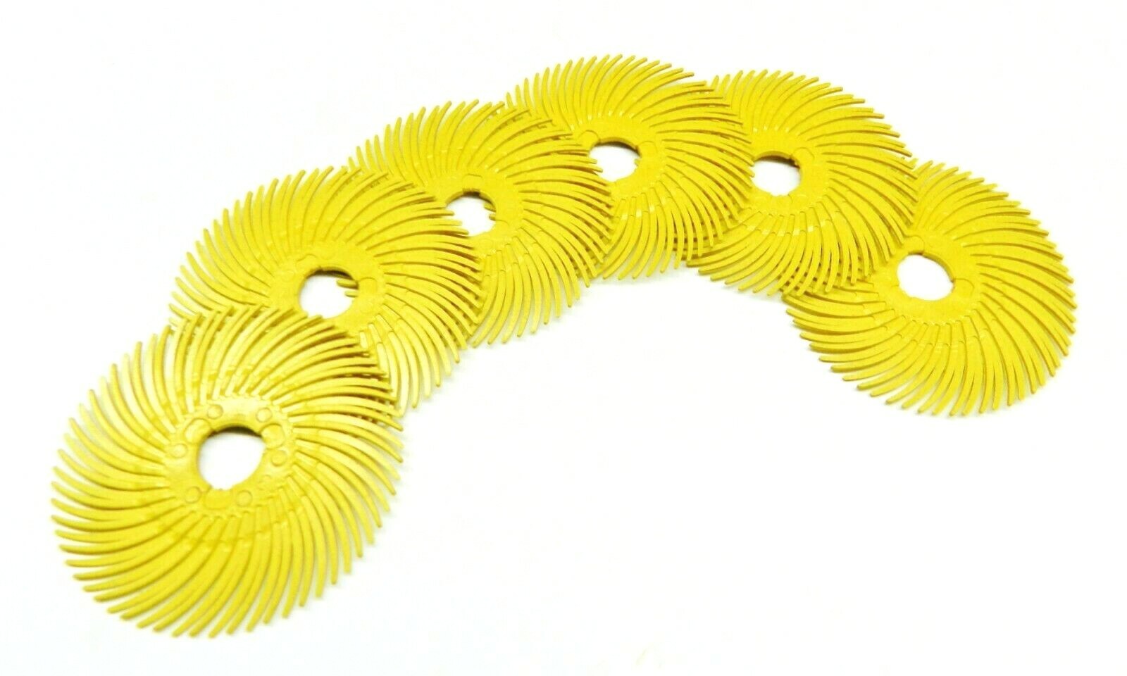 3m Radial Bristle Disc Brushes 2" a Pack of 6 Discs 80 Grit Yellow ...
