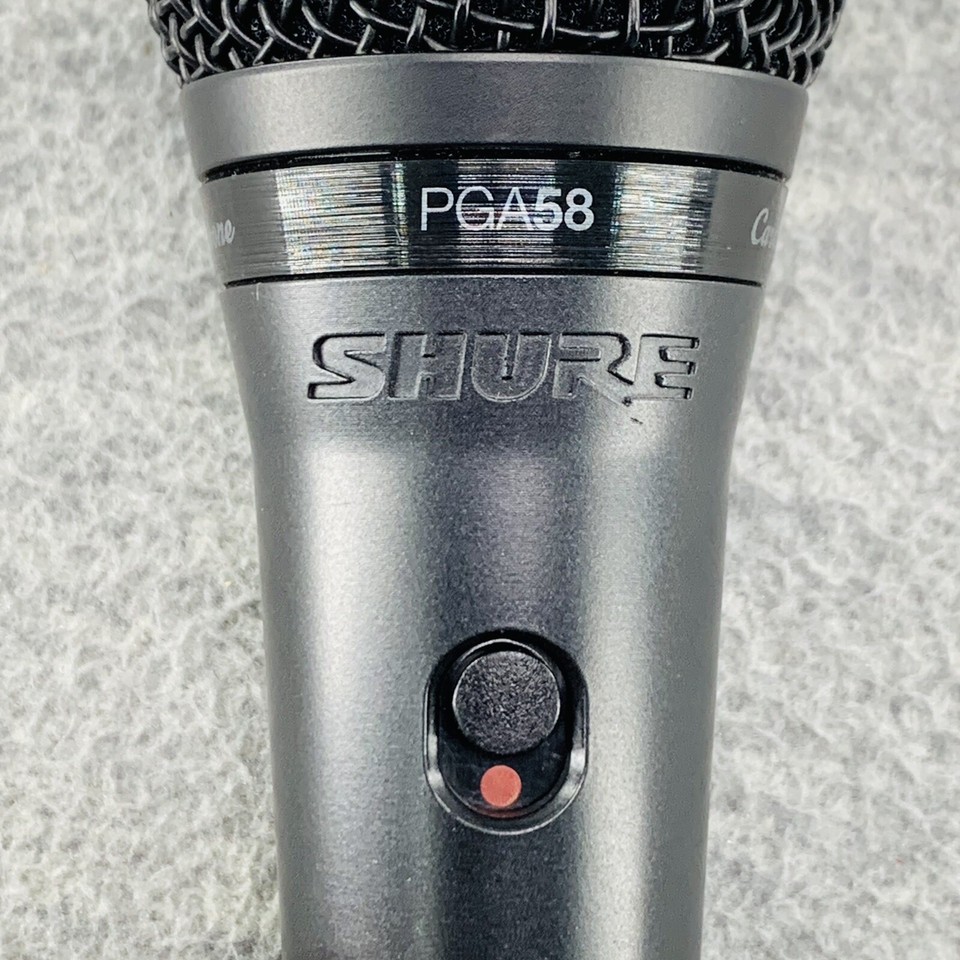 SHURE PGA58 - Dynamic Microphone Cardioid Polar Pattern With Cable B | eBay