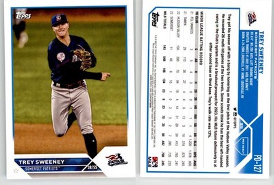 Trey Sweeney 2023 Topps Pro Debut PD-127 Patriots Yankees Tigers | eBay