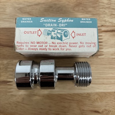 Vtg "Drain-Dri" Suction Syphon Water Drainer 1950's W/ Original Box ...