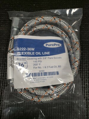 (2) Tigerloop/Purepro S222-36W 3/8" Flare Flexible Oil Lines | eBay