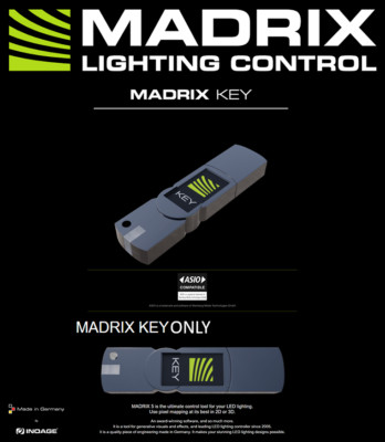 IA-SW-005001 MADRIX V5 KEY - BLANK KEY ONLY- DMX Control 2D 3D Pixel ...