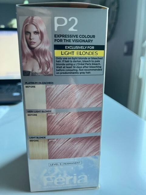 L'Oréal Paris Feria Pastels Hair Color, P2 Rosy Blush Smokey Pink Hair ...