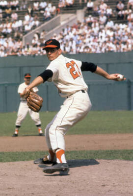 Baltimore Orioles Chuck Estrada In Action 1960 Old Baseball Photo 5 ...