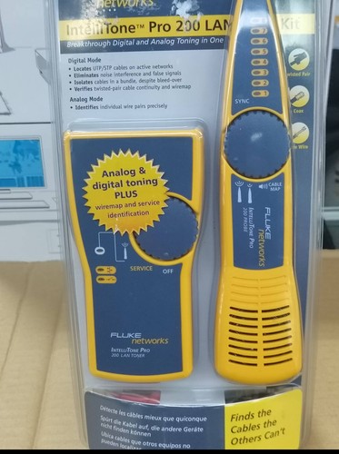 Fluke Networks IntelliTone Pro 200 LAN Toner And Probe Kit MT-8200-60 ...