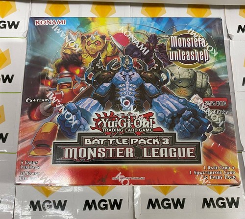 *DMG* Yu Gi Oh! Battle Pack 3 Monster League English 1st Ed Booster Box ...