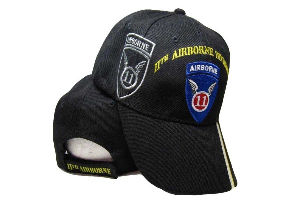US Army 11th Airborne Division Angels Black Shadow Embroidered Cap ...