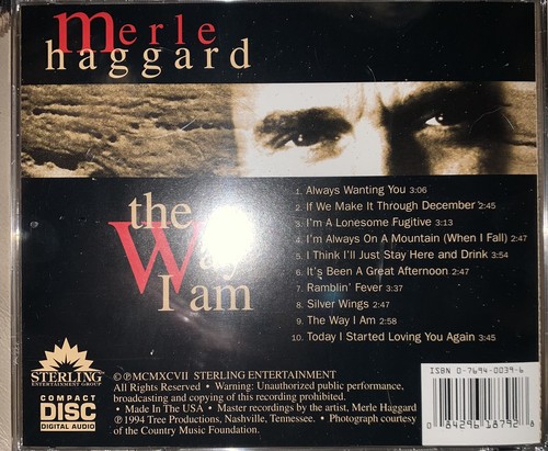 MERLE HAGGARD~~~RARE~~THE WAY I AM~~CD~~~~NEW SEALED!!!! 886978311429| eBay