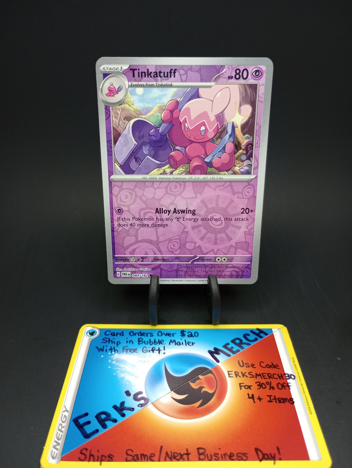 Tinkatuff 084/182 Paradox Rift Reverse Holo Common Pokemon Card | eBay