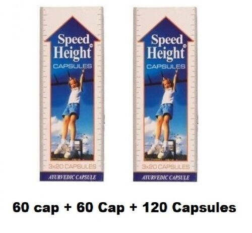 Speed Height Herbal Original Capsule Growth Taller Quick Results - 120 ...