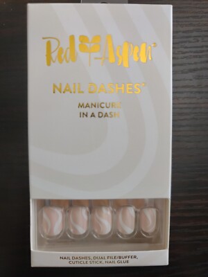 Red Aspen Nail Dashes- Swirls & Whirls, Roberta NEW Short nails Pop on ...