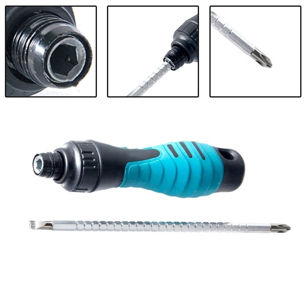 Dual Use Adjustable Screwdriver with Slotted Cross Head for Home Repair | eBay