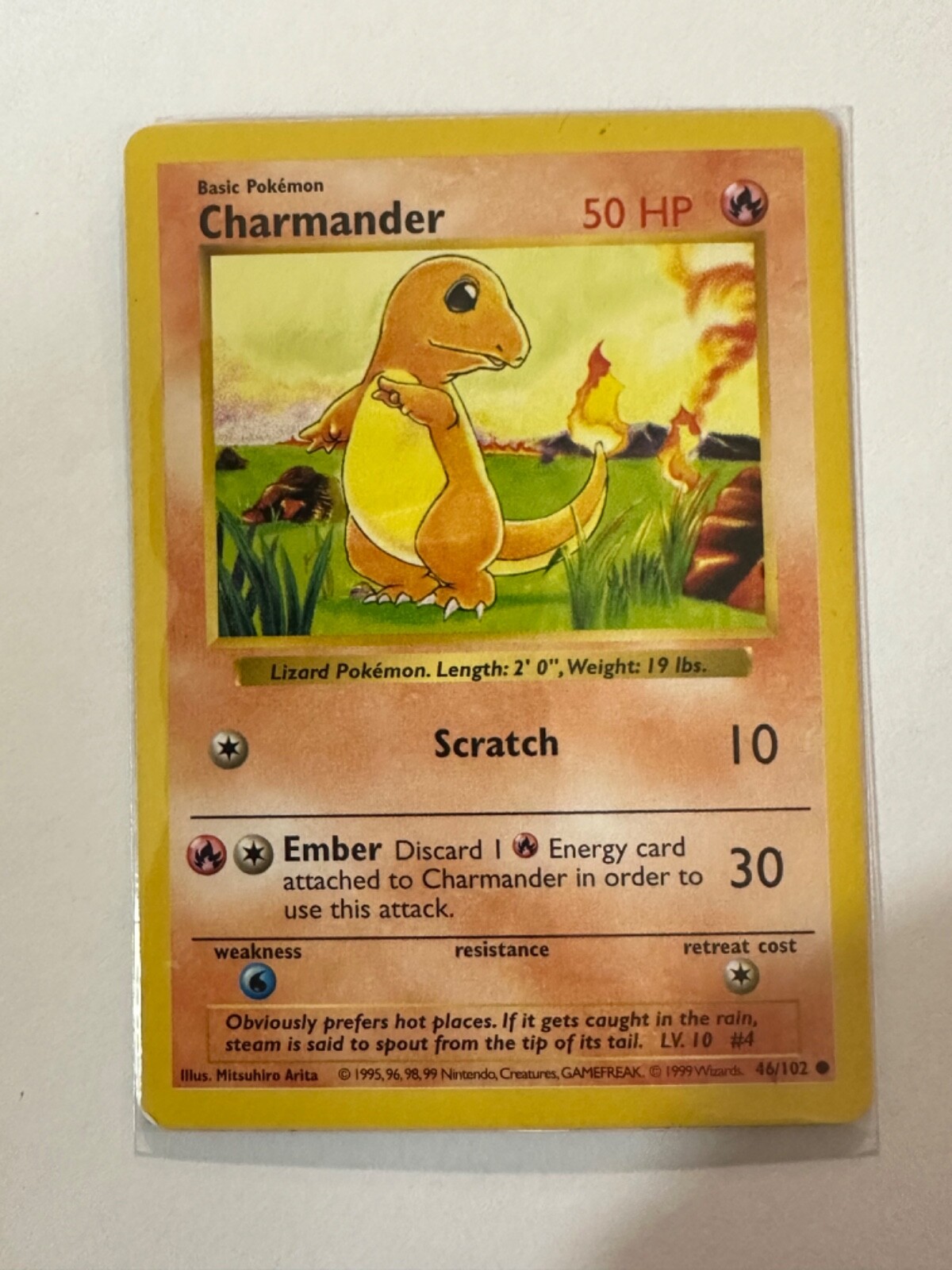 Pokémon TCG Charmander Base Set 46/102 Regular Shadowless Common | eBay