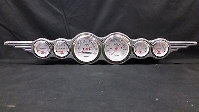 6 GAUGE WING STYLE DASH CLUSTER WHITE | eBay