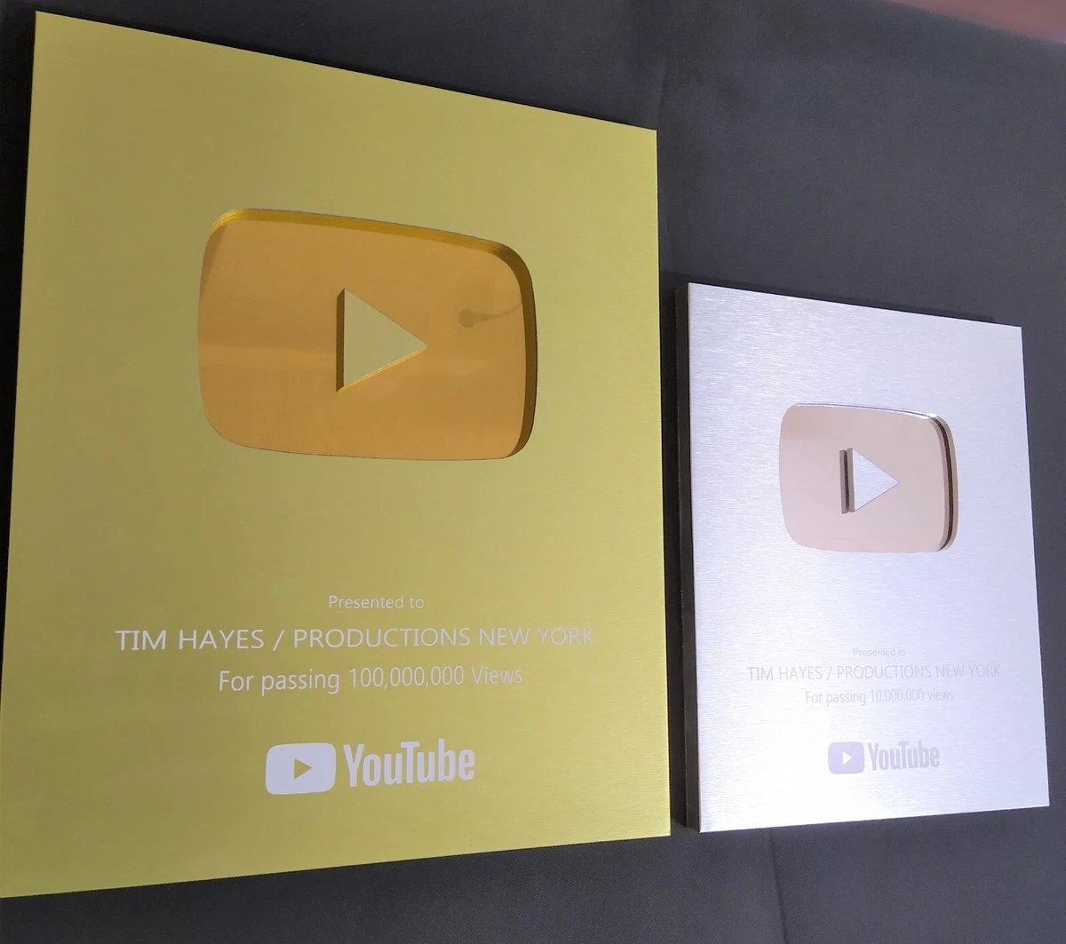 Youtube Gold Play Button