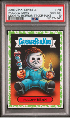 2018 GPK Series 2 Hollow Dean Modern Horror Stickers #14b PSA 10 Gem MT ...
