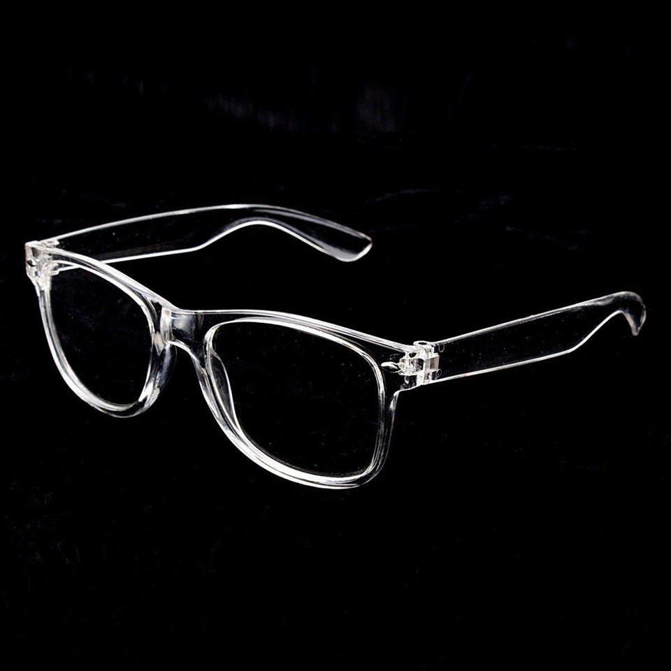 Men's Women VINTAGE RETRO Style Clear Lens EYE GLASSES Transparent ...