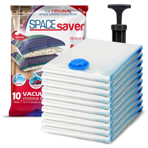 Space Bags Vacuum Storage Bags (Small 10 Pack) Save 80% on Storage ...