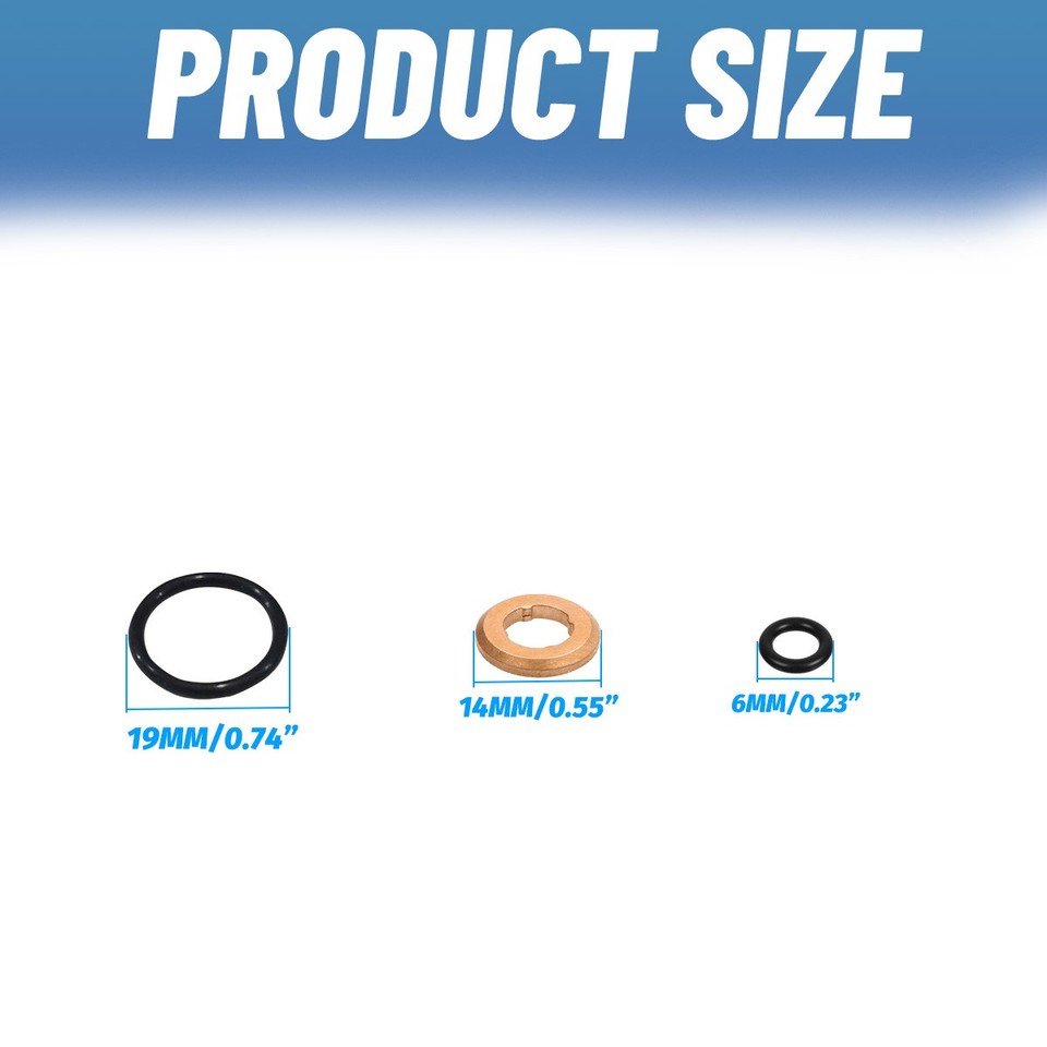For VW 18pcs Diesel Injectors Seal + Washer Kit WHT000884，059130519 ...