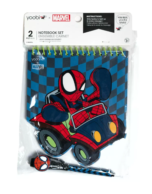 Spider-Man (6X7" Notebook Set) superhero note book paper w/ pen by ...