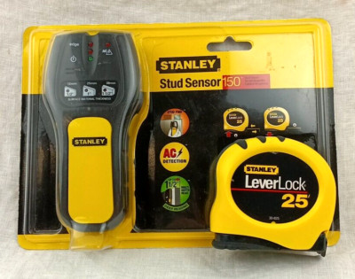 STANLEY STUD SENSOR 150 WITH 25 FOOT LEVERLOCK TAPE MEASURE | eBay