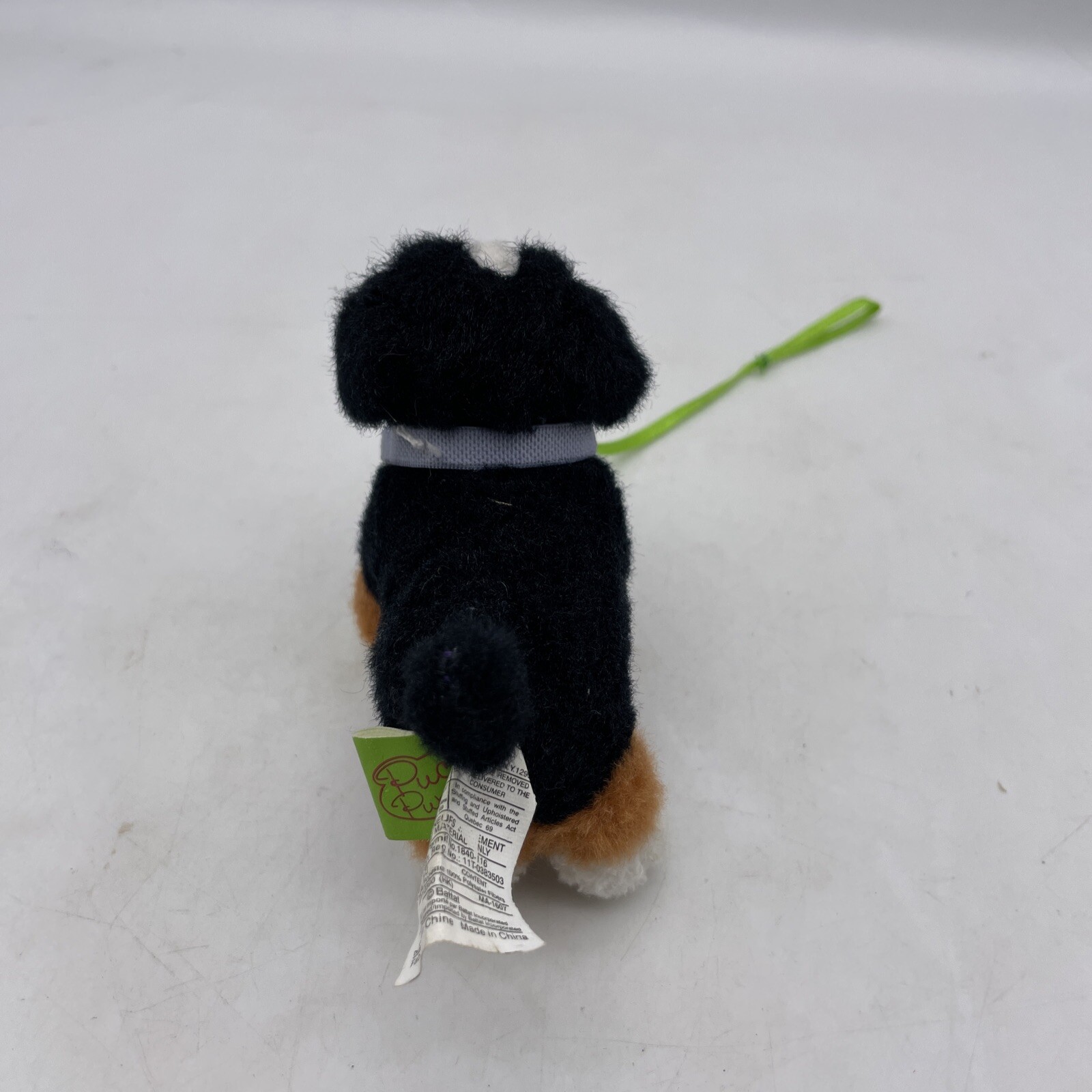 Micro Pucci Pups Dog Black White Brown Mini Puppy Plush Stuffed Toy | eBay