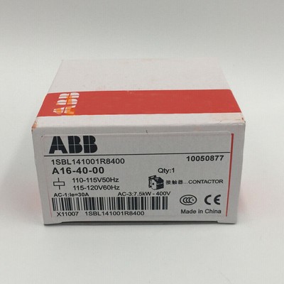 A16-40-00 1SBL141001R8400 ABB Contactor A164000 110-120V 50-60Hz 1PCS ...