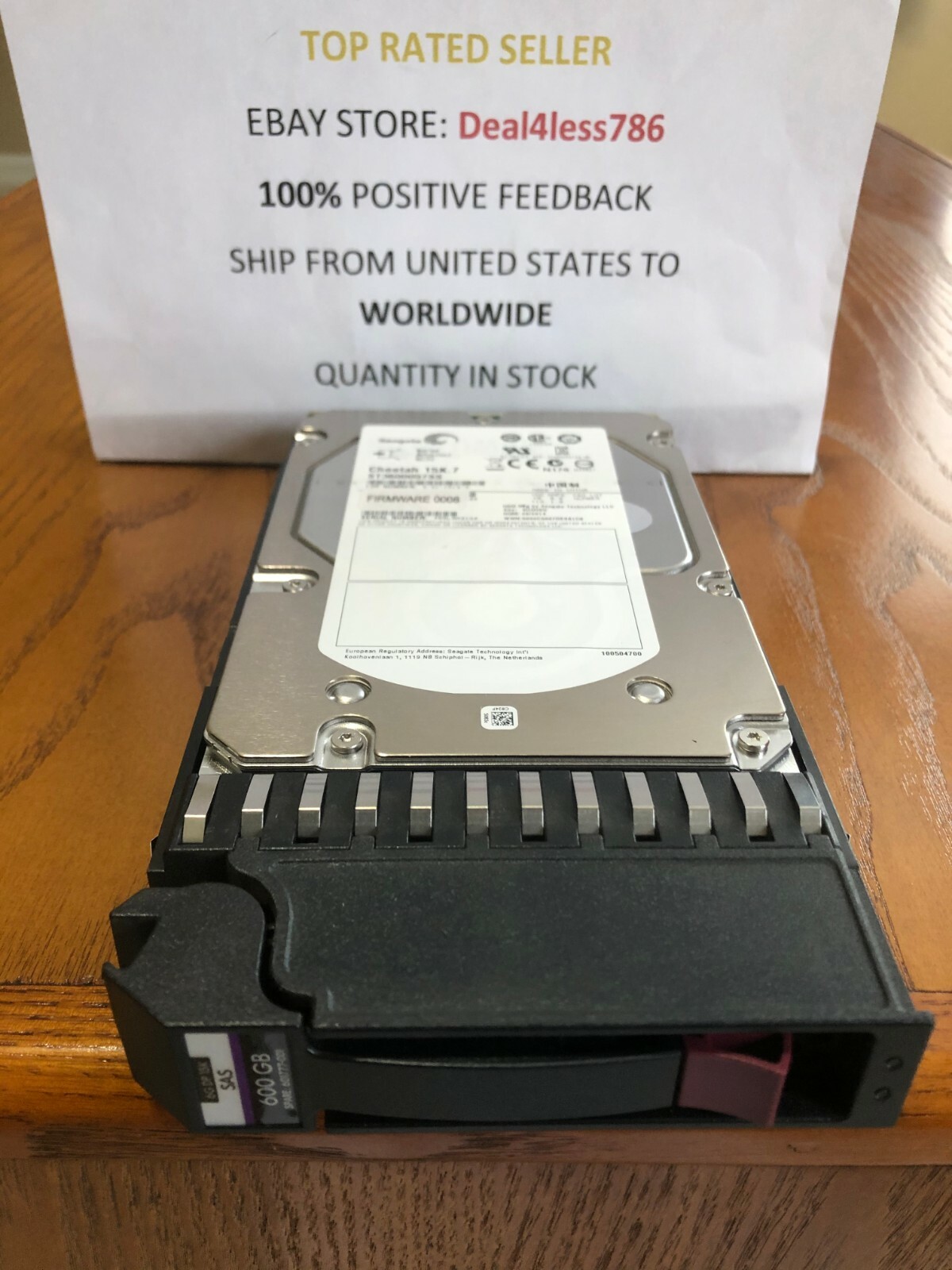 AP860A/601777-001/601712-001/604088-001-HP 600Gb 6G 15K LFF SAS MSA2 ...