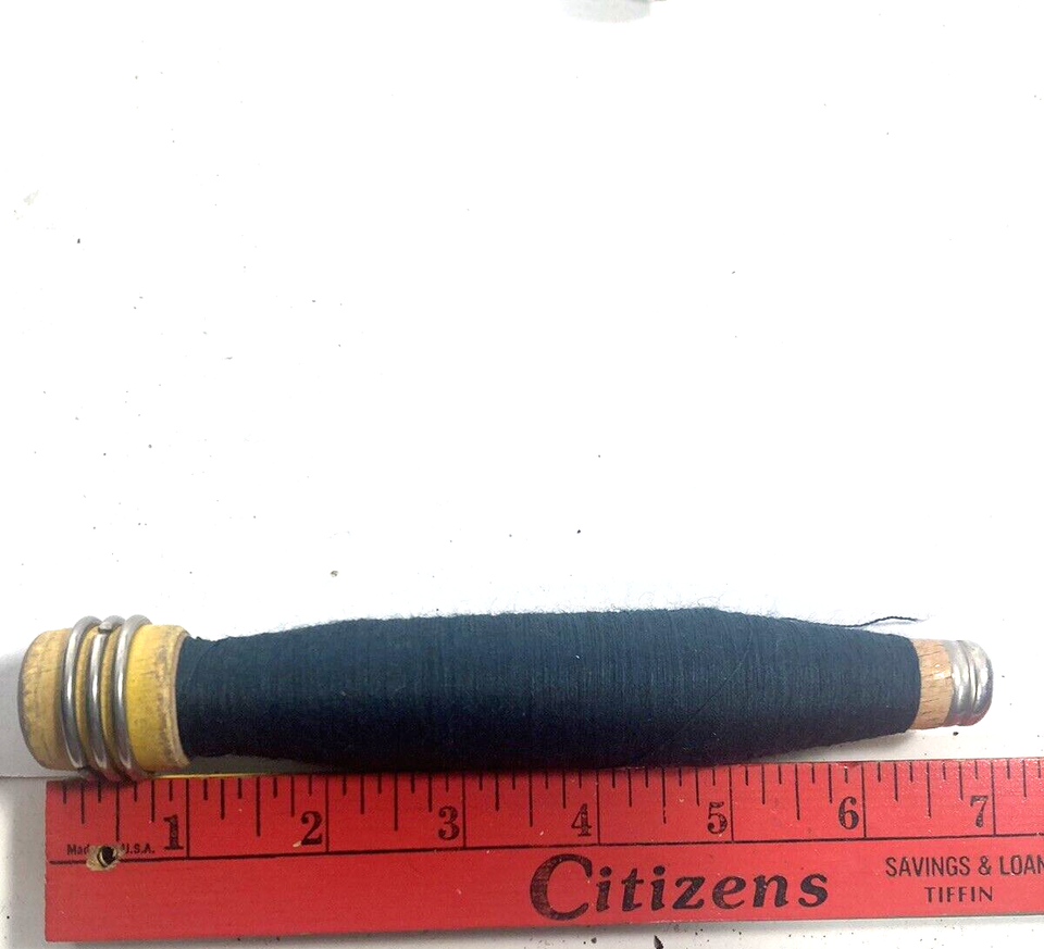 Wrapped Wood Quills, GREEN, Bobbins, Spools, Wooden Threaded, Textile ...