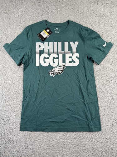 Nike Philadelphia Eagles NFL Philly Iggles T Shirt Mens Small Midnight ...