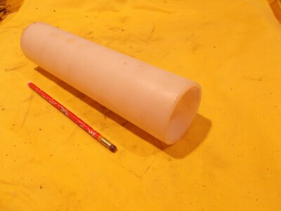 NATURAL UHMW TUBE machinable plastic rod bushing stock 2 1/2" x 2 3/8 ...