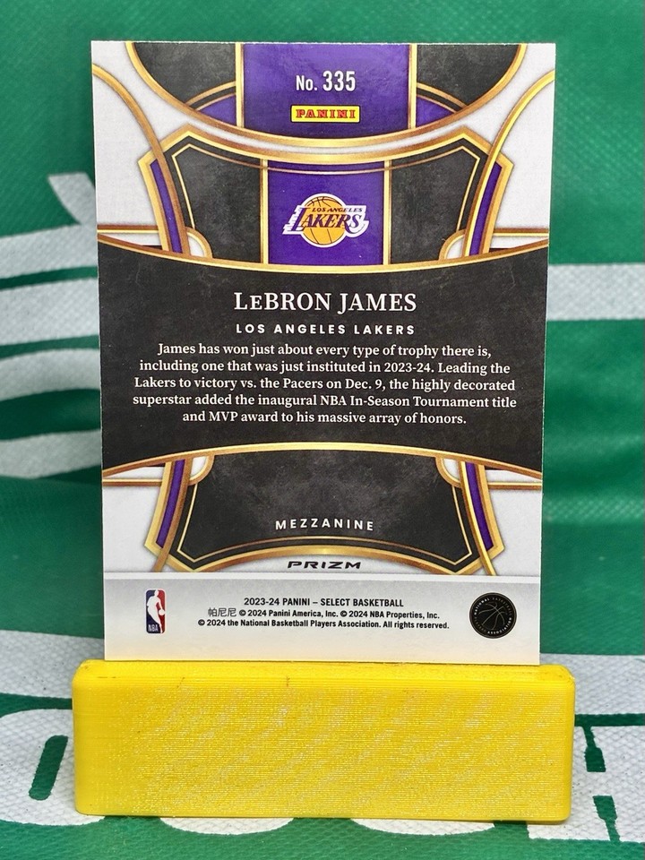 2023-24 Panini Select LeBron James Zebra Prizm Concourse SSP Case Hit ...
