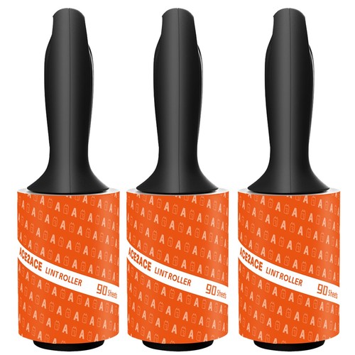 3-Pack Lint Rollers for Pet Hair Extra Sticky 270 Sheets Lint Roller ...