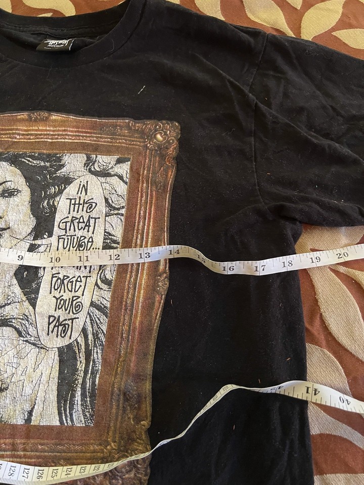 stussy t shirt Mens Black Medium Venus Frame Tee Streetwear Short Sleeve | eBay