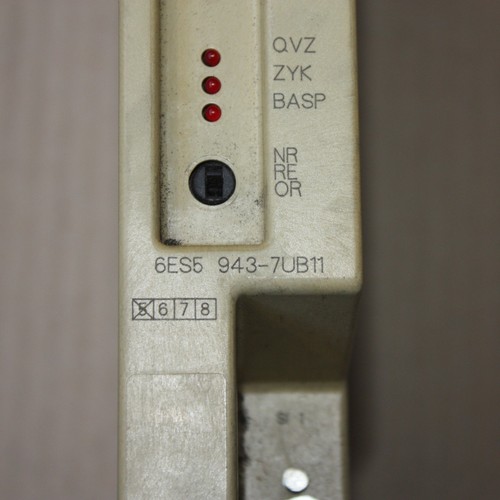 SIEMENS SIMATIC S5 6ES5 943-7UB11 PROCESSOR MODULE PLC 115U CPU 943B | eBay