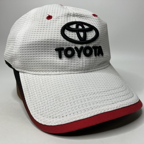 Toyota Baseball Cap Hat White Spellout Logo Embroidered Strapback ...