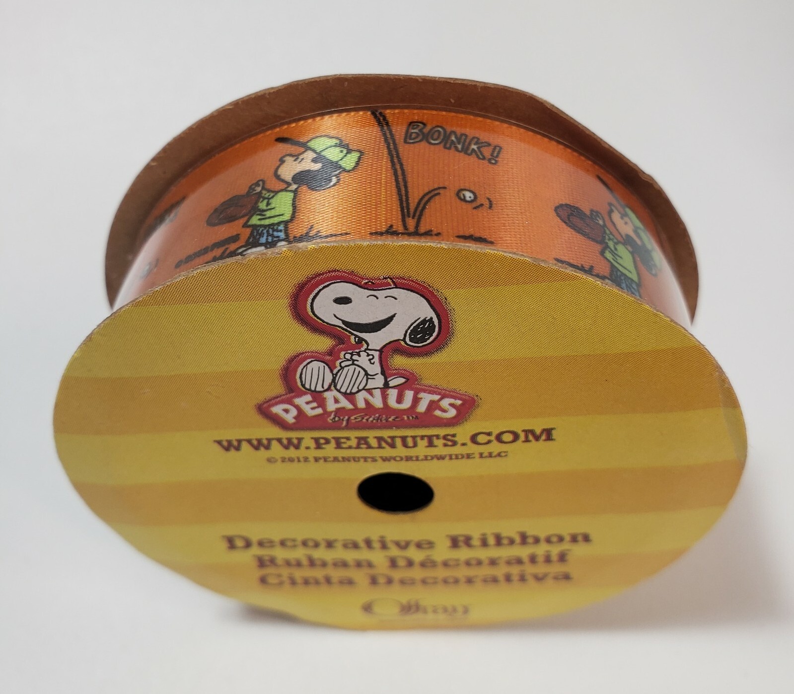 New 9 Ft. Berwick Offray PEANUTS Lucy Football Bonk! Decorative Ribbon ...