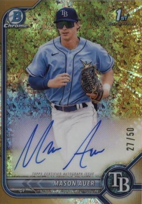 2022 Bowman Chrome - Prospect Autographs Mason Auer #CPA-MA Gold Mini ...