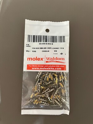 100 Pack Molex 08-05-0302 aka Bendix/King Pin 030-01107-0000 or 030 ...