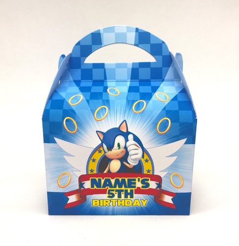 Sonic the Hedgehog Personalised Children Party Boxes Gift Favour | eBay UK