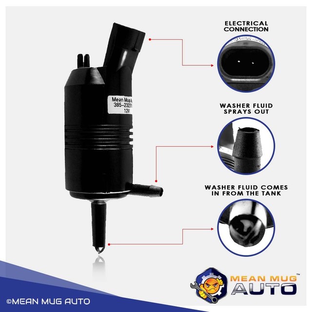 Windshield Washer Pump W/ Grommet for Buick GMC Isuzu - 22127652 ...