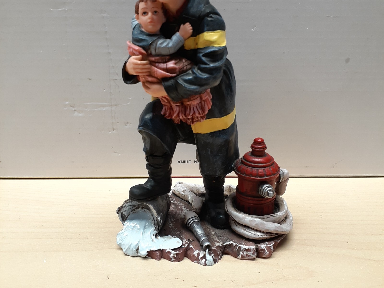 Vanmark Hero Red Hats of Courage Firefighter Figurine 1999 Fireman/Boy ...