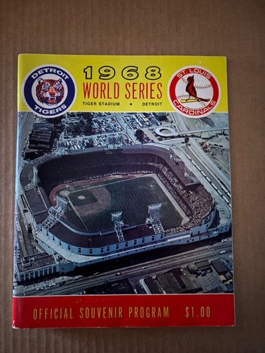 1968 World Series Program Detroit v St. Louis from Detroit; Unscored/V ...