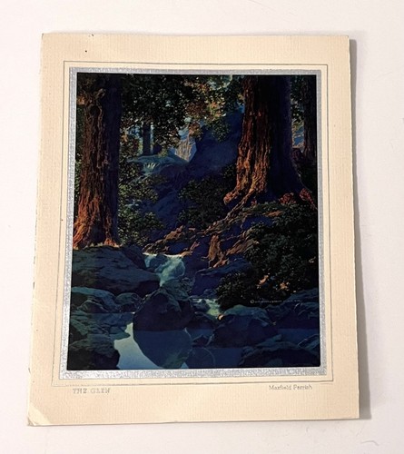 MAXFIELD PARRISH "The Glen" Print 1936 Greeting Card ClearView ...