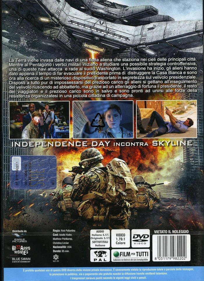 Alien Siege (DVD) Arielle Hader Matthew Pohlkamp Christina Licciardi ...