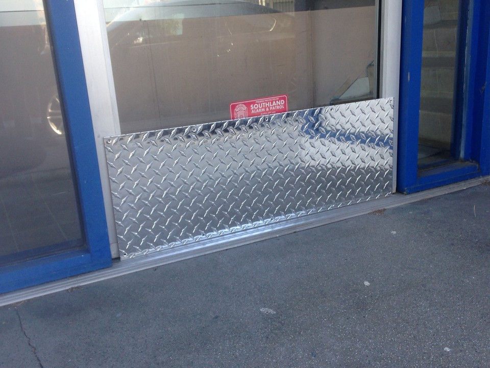 12" x 34" ALUMINUM DIAMOND PLATE, DOOR KICK PLATE | eBay